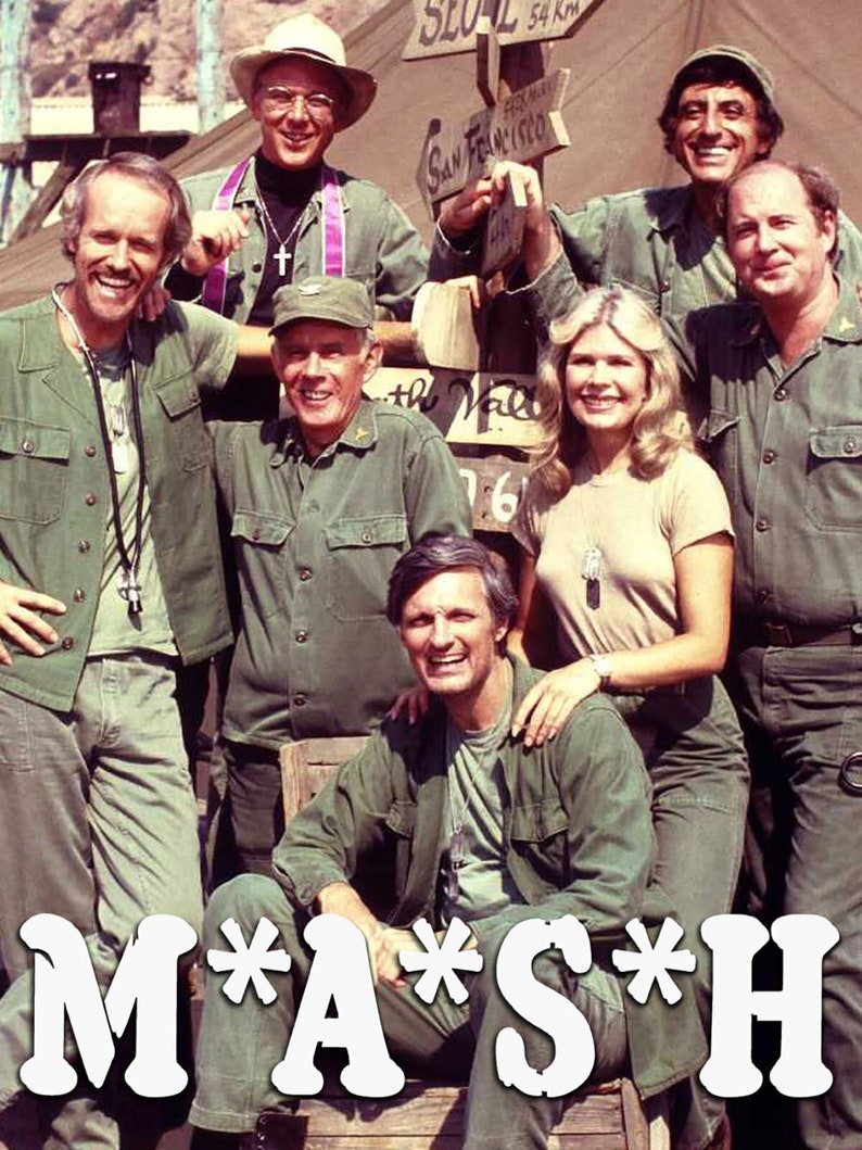 MASH Cast Vintage Classic TV Series Movie Poster Wall Decor - Etsy