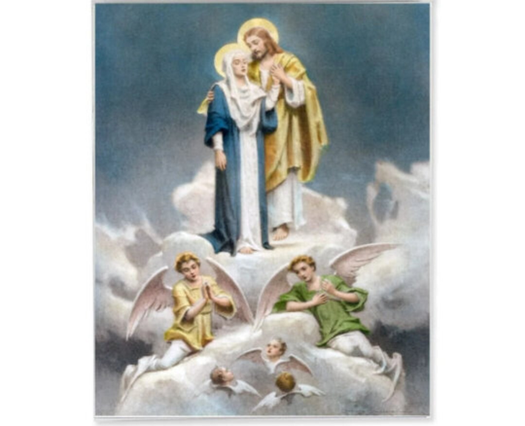 Jesus and Mary Chambers Framing Print Religious Gifts Catholic Wall Decor - Etsy