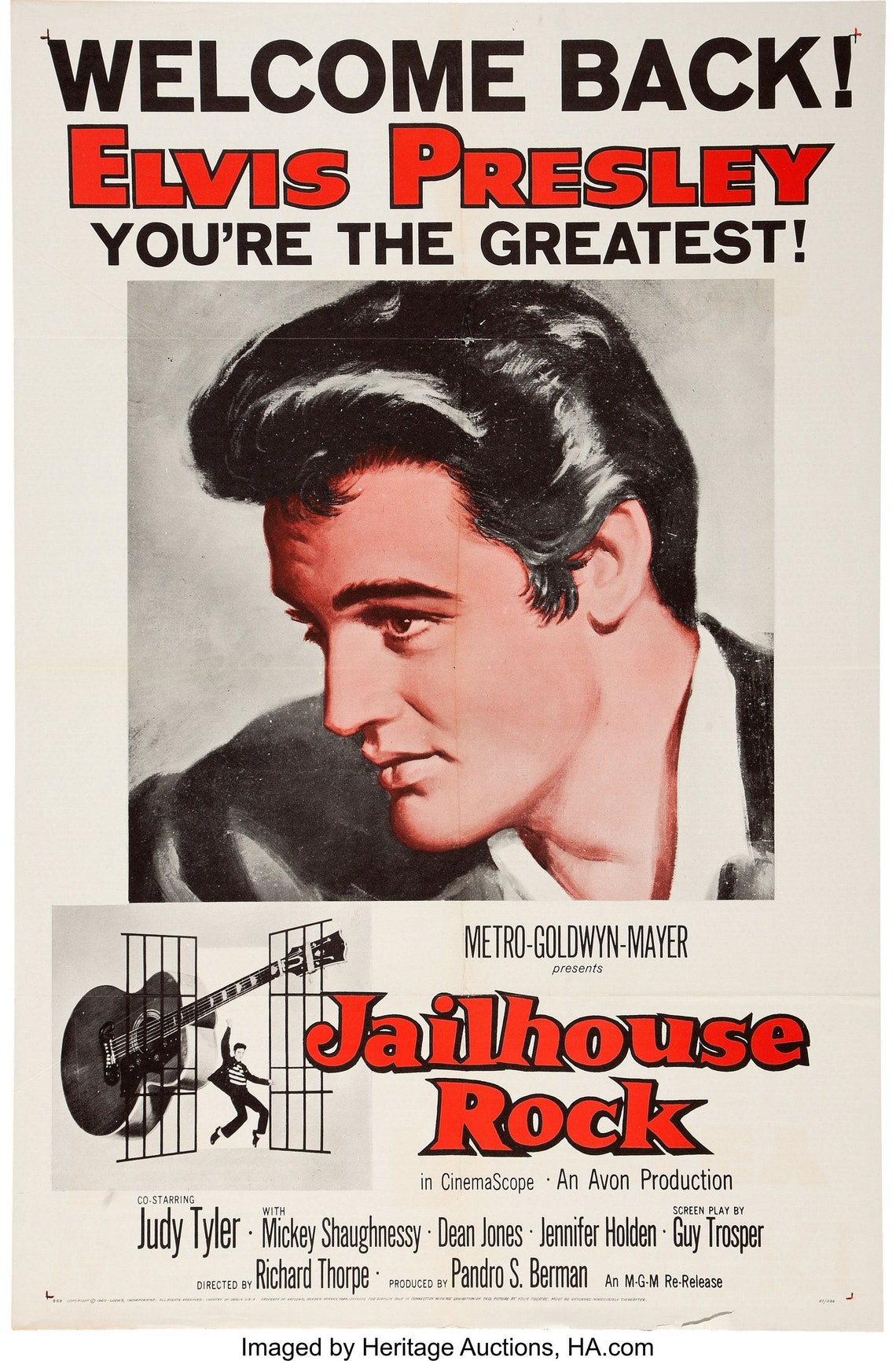 Elvis Jail House Rock Movie Poster Framing Print Wall Decor - Etsy