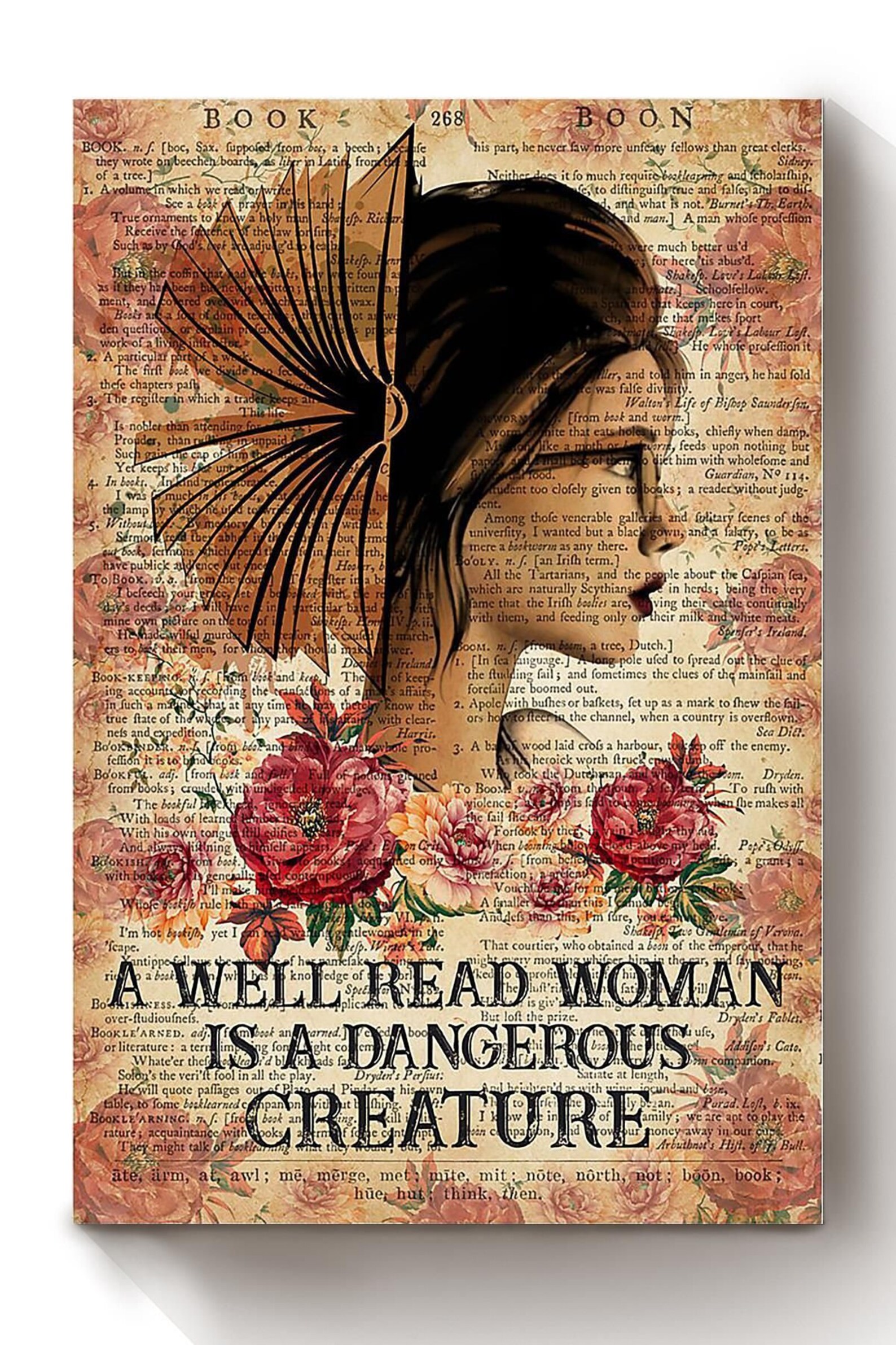 World of Books Reading Framing Print Hobby Craft Room Reader Wall Decor ...