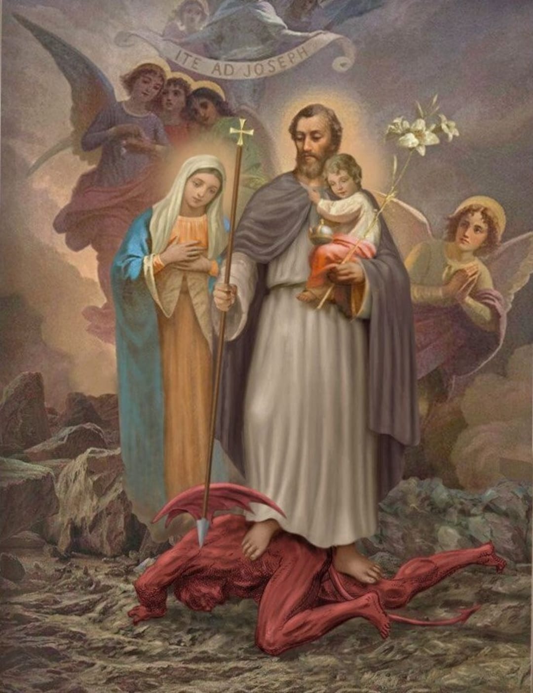 Joseph Terror of Demons Framing Print 8 X 10 Religious Gifts Catholic ...