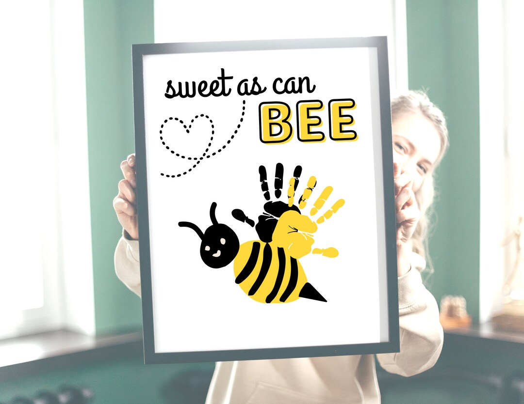 Sweet as Can Bee DIY Fun Easter Activity Baby Bee Footprint Spring ...