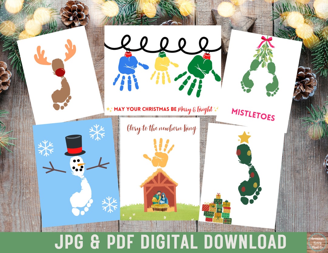 Christmas Bundle Crafts Easy Baby Keepsake Gift From Baby Printable ...