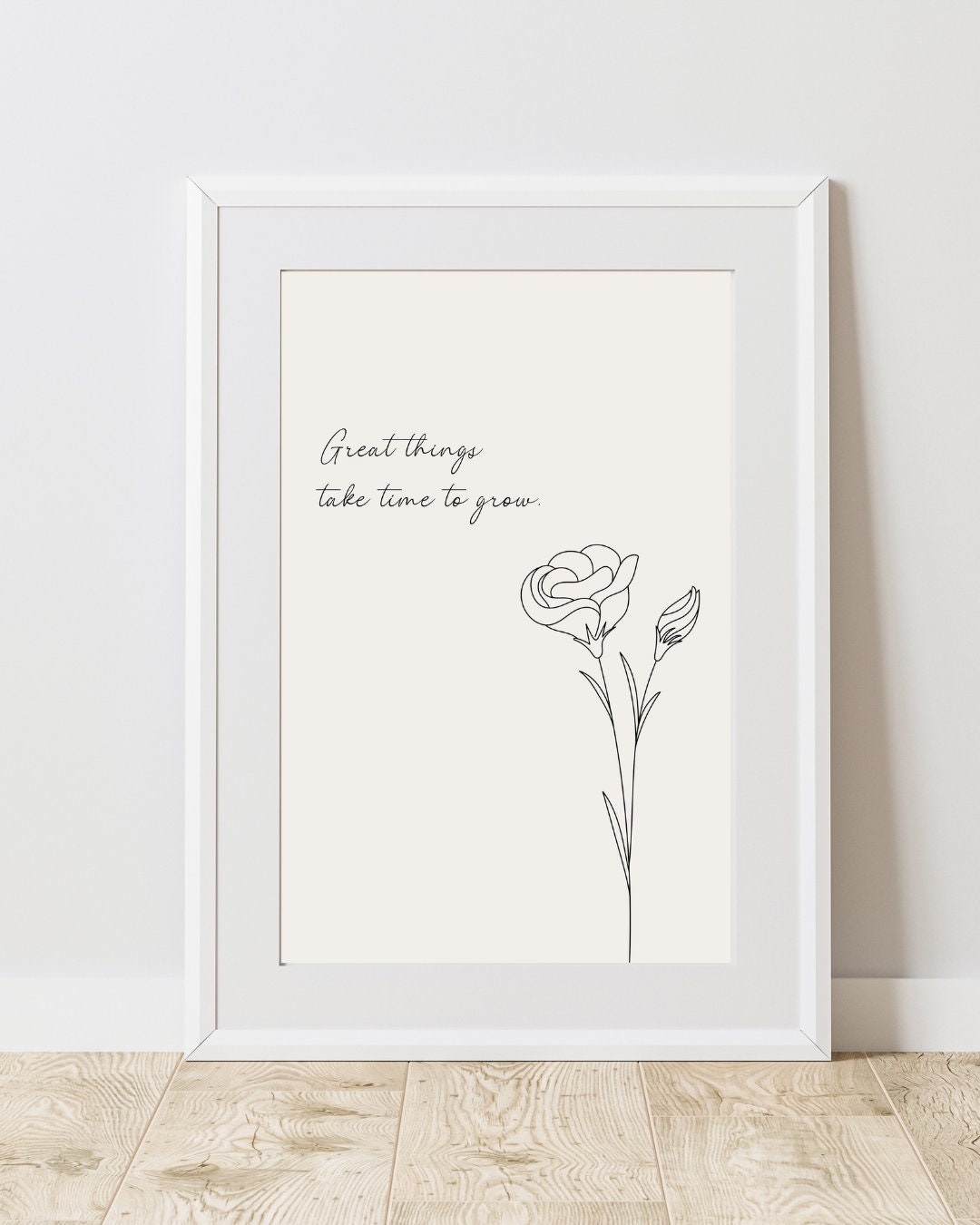 Line Art Quote Print. Self Love Wall Art. Inspirational Wall Art ...