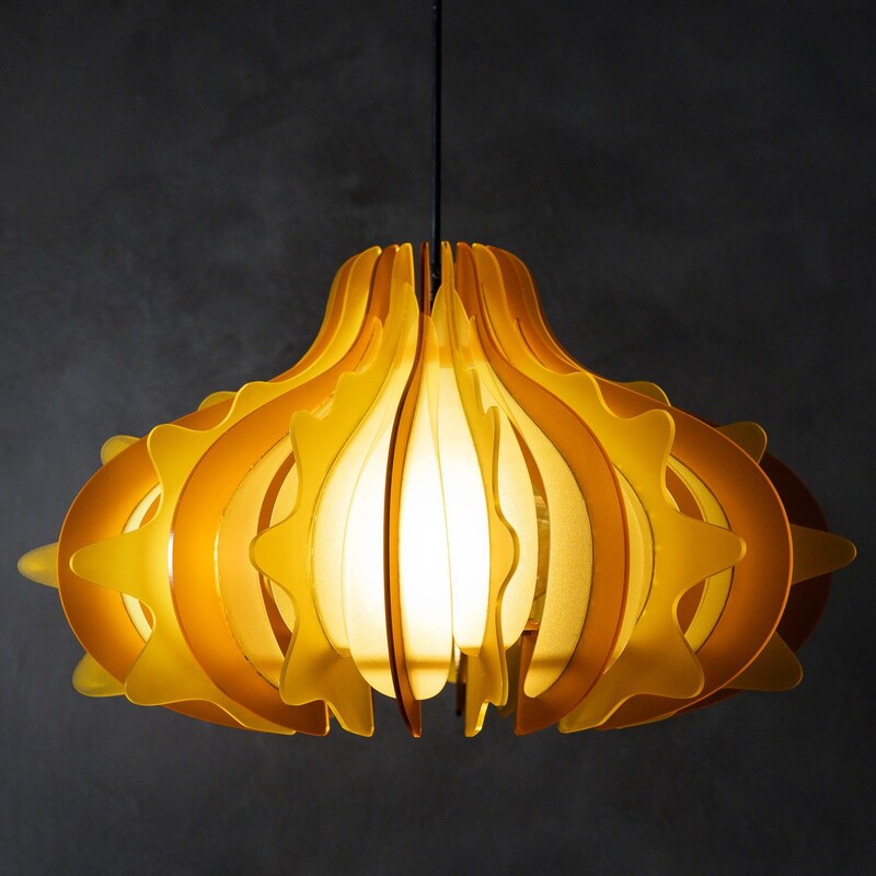 Orange Ceiling Light - Etsy