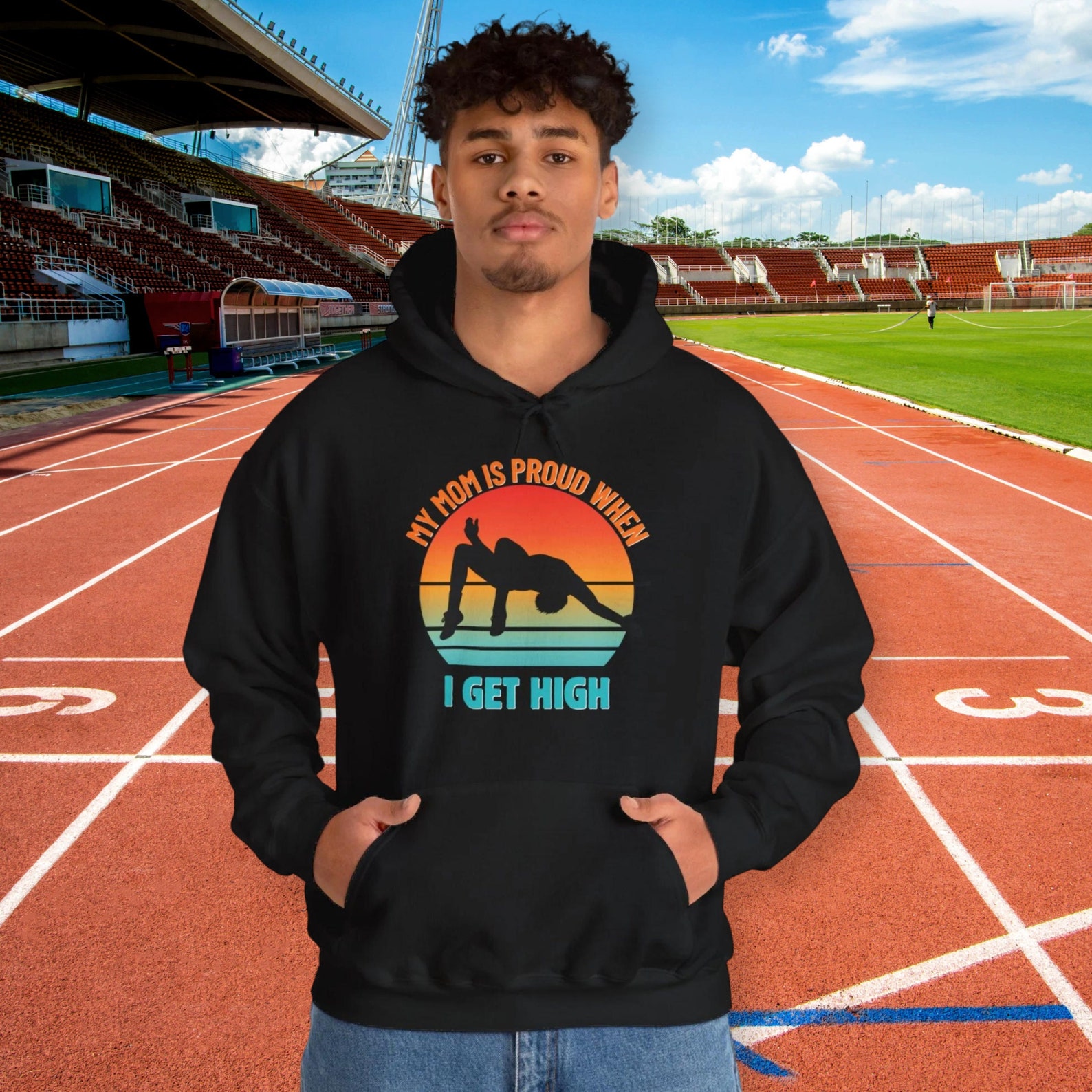 Track and Field High Jump Hoodie, Proud Mum of High Jumper - Etsy