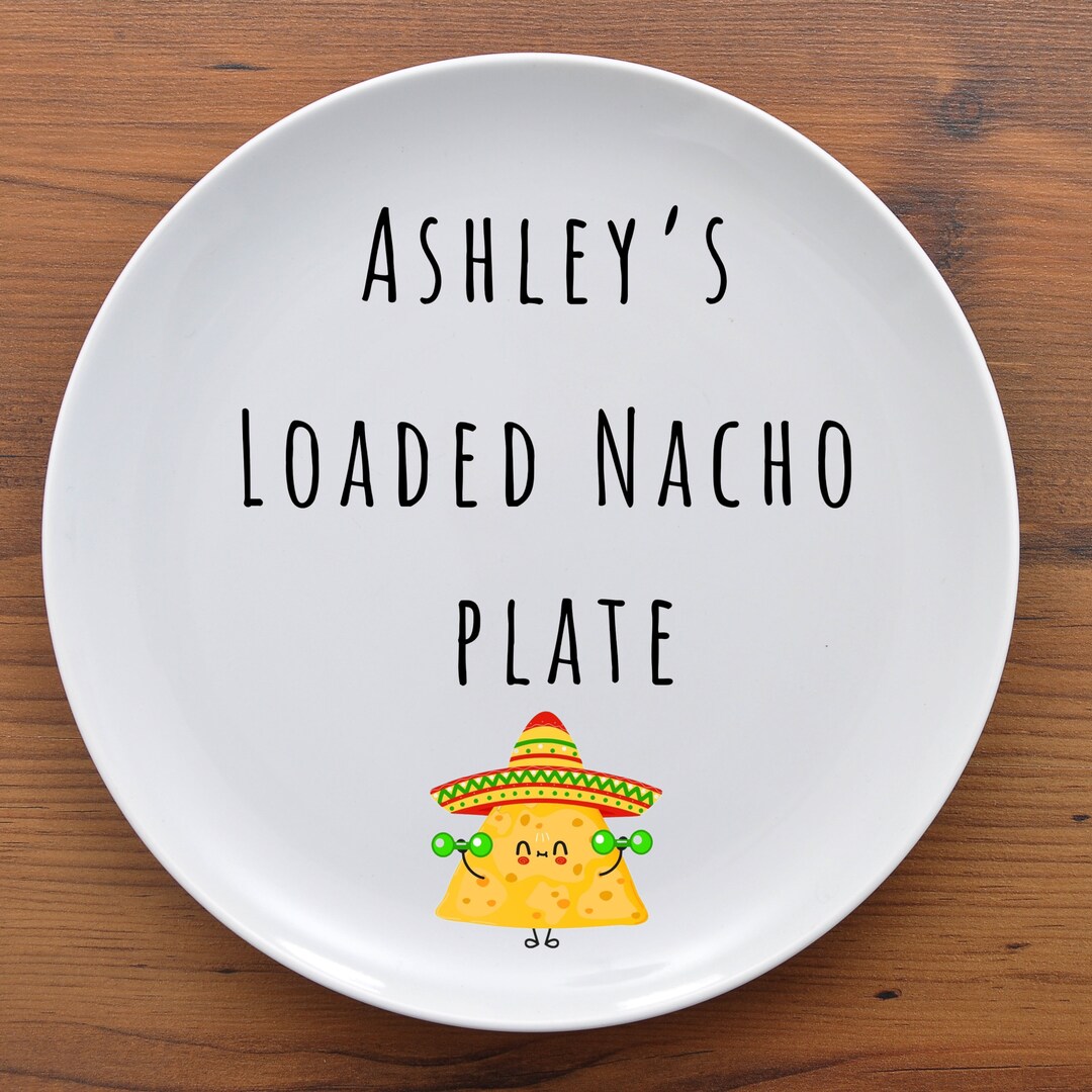 Personalized Loaded Nacho Plate,custom Plate,personalized Gift for ...