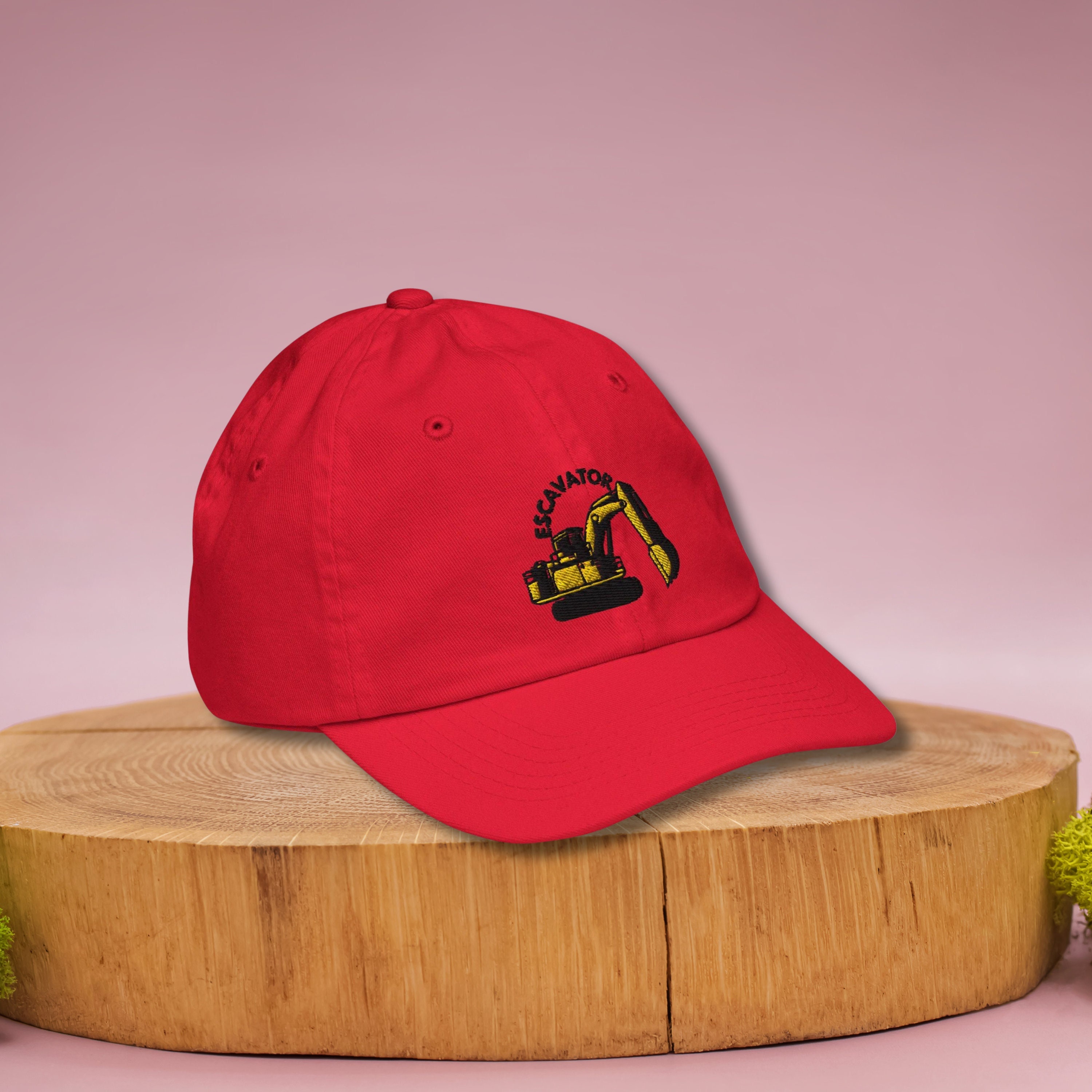 Custom Kids Cartoon Excavator Embroidered Baseball Cap Gift,adjustable ...