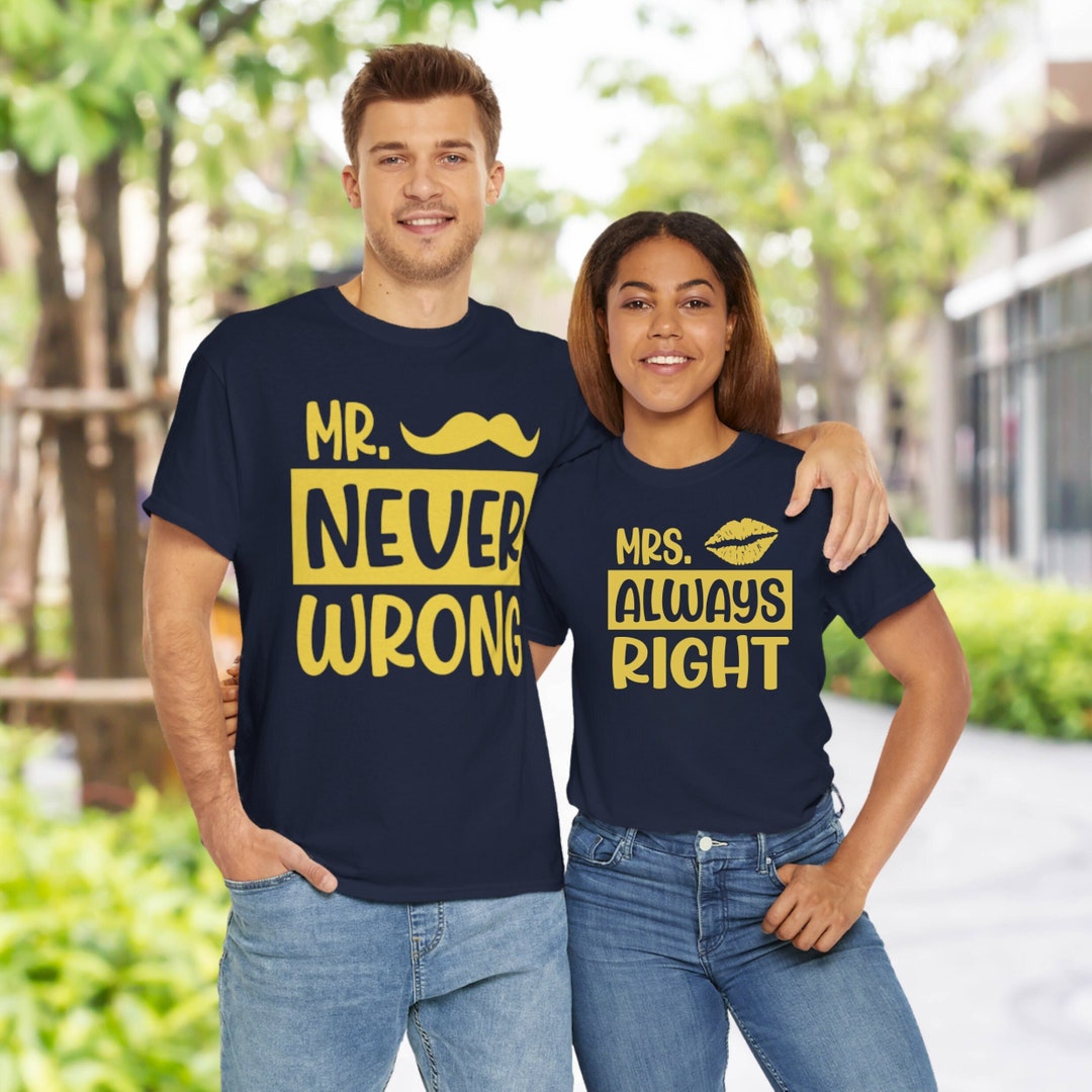 Custom Couples Matching T-shirts,his and Hers Shirt,matching Couples ...