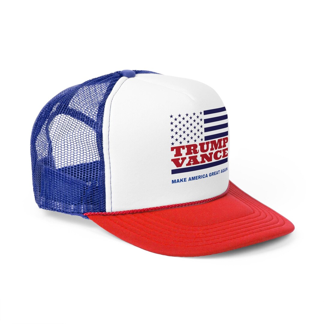 Trump Vance 2025 President Nylon Mesh Trucker Cap Political Campaign ...