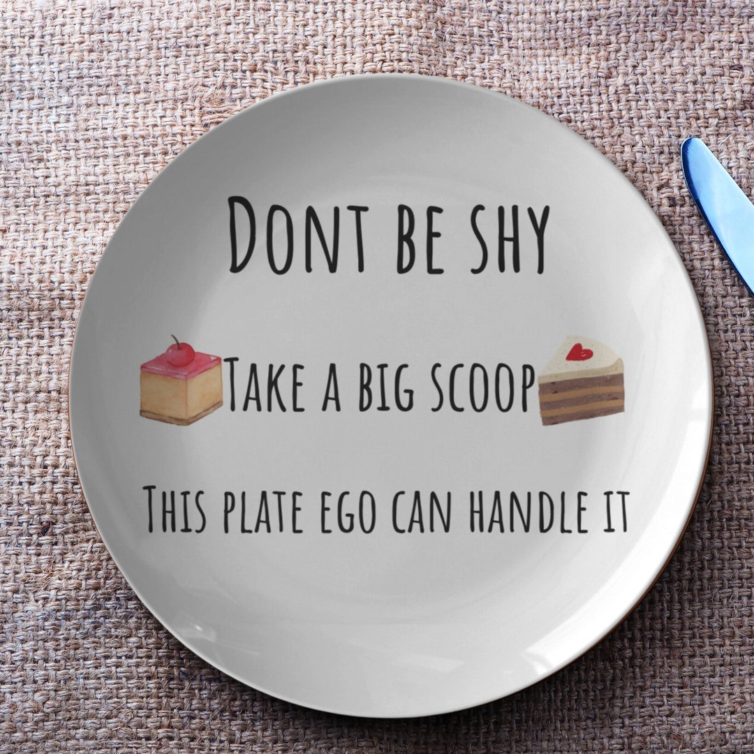 Custom Funny Dessert Plate Unique Kitchen Gift - Etsy