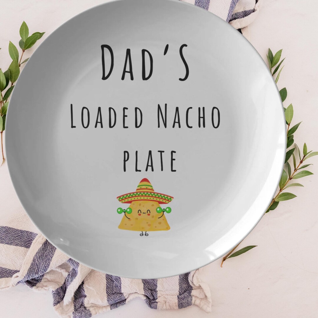 Personalized Dad Nacho Plate: Funny Custom Snack Platter - Etsy