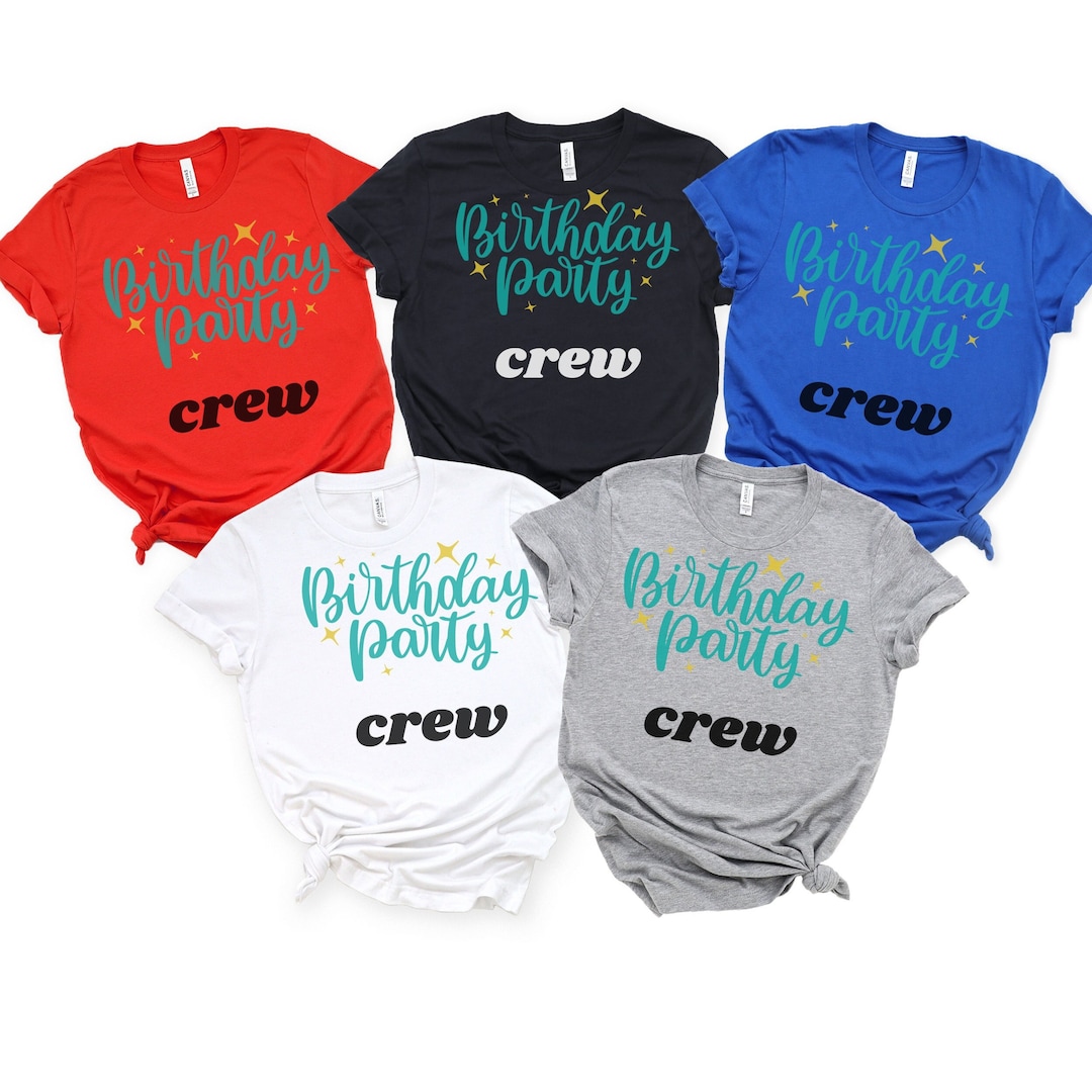 Personalized Birthday Crew T Shirt for Group Birthday Party Squad Shirt ...