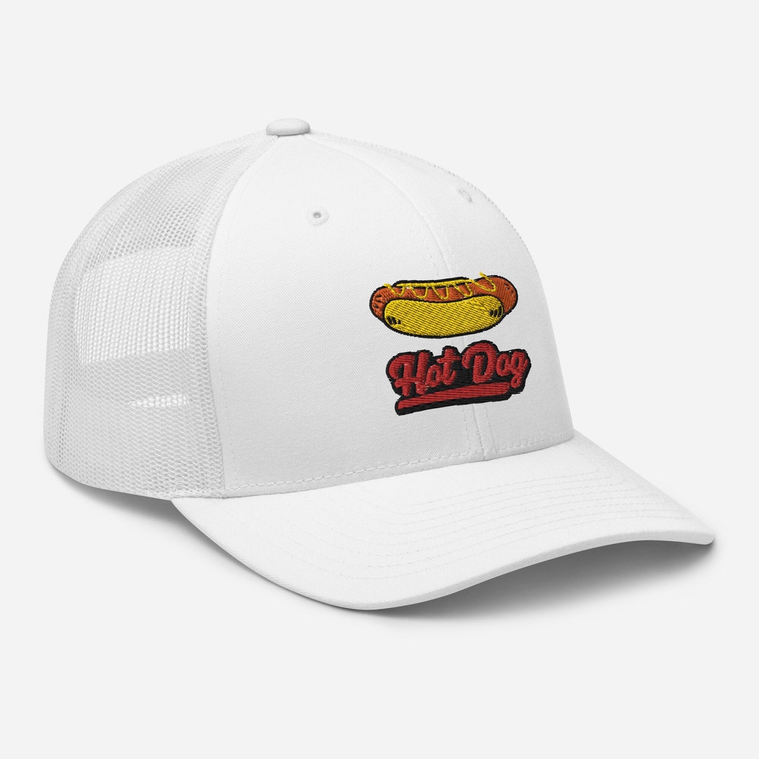 Embroidered Hot Dog Trucker Hat for Grilling Master ,fourth of July Cap ...