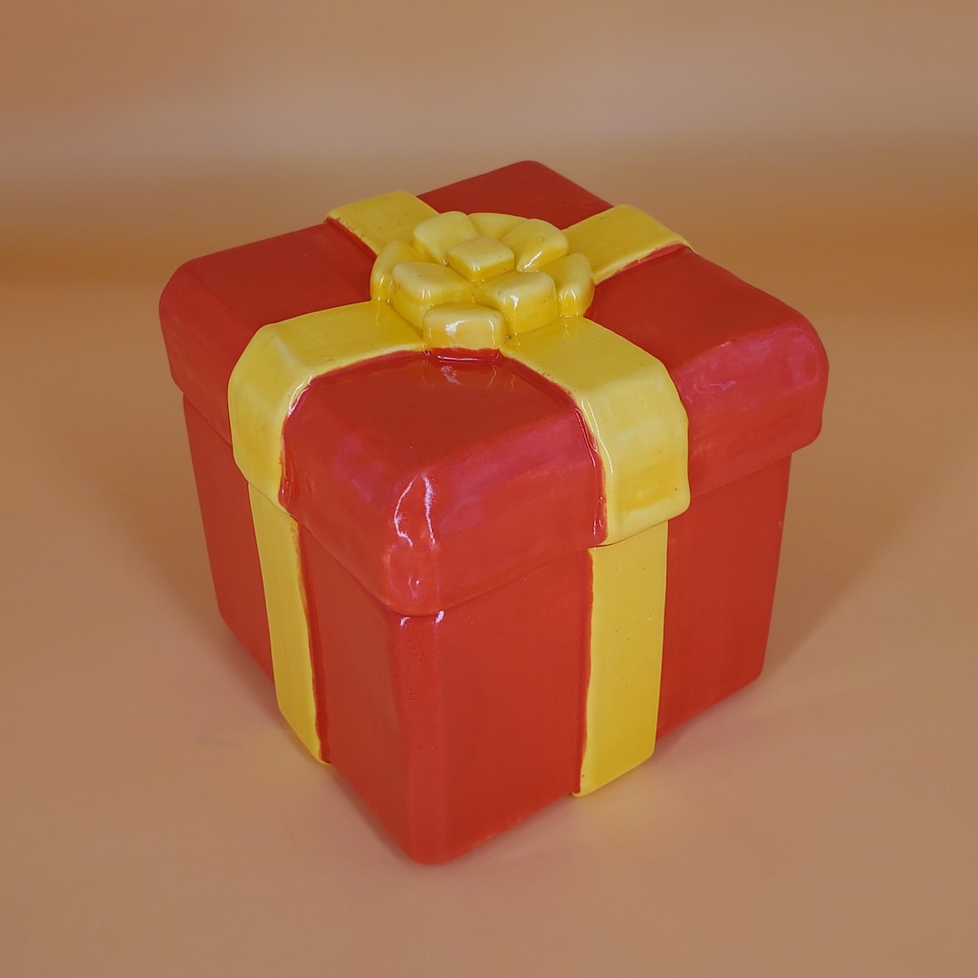 Present Box - Slip Cast Ceramic Bisqueware - Ready to Paint ...