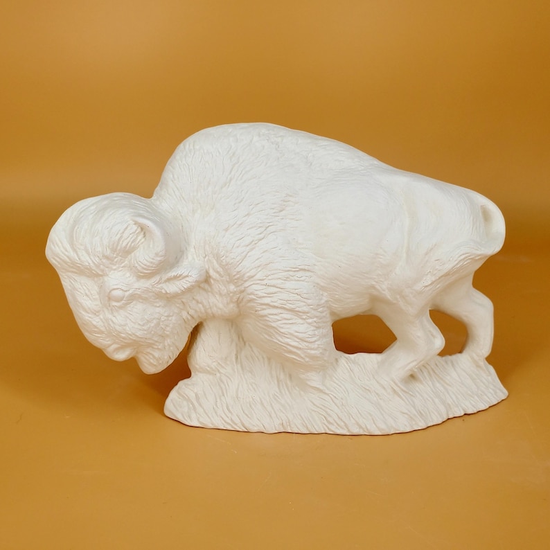 Buffalo - Slip Cast Ceramic Bisqueware - Ready to Paint - Unfinished or ...