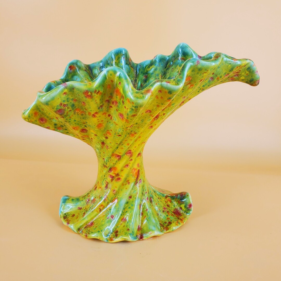 Ruffle Vase - Slip Cast Ceramic Bisqueware - Ready to Paint ...