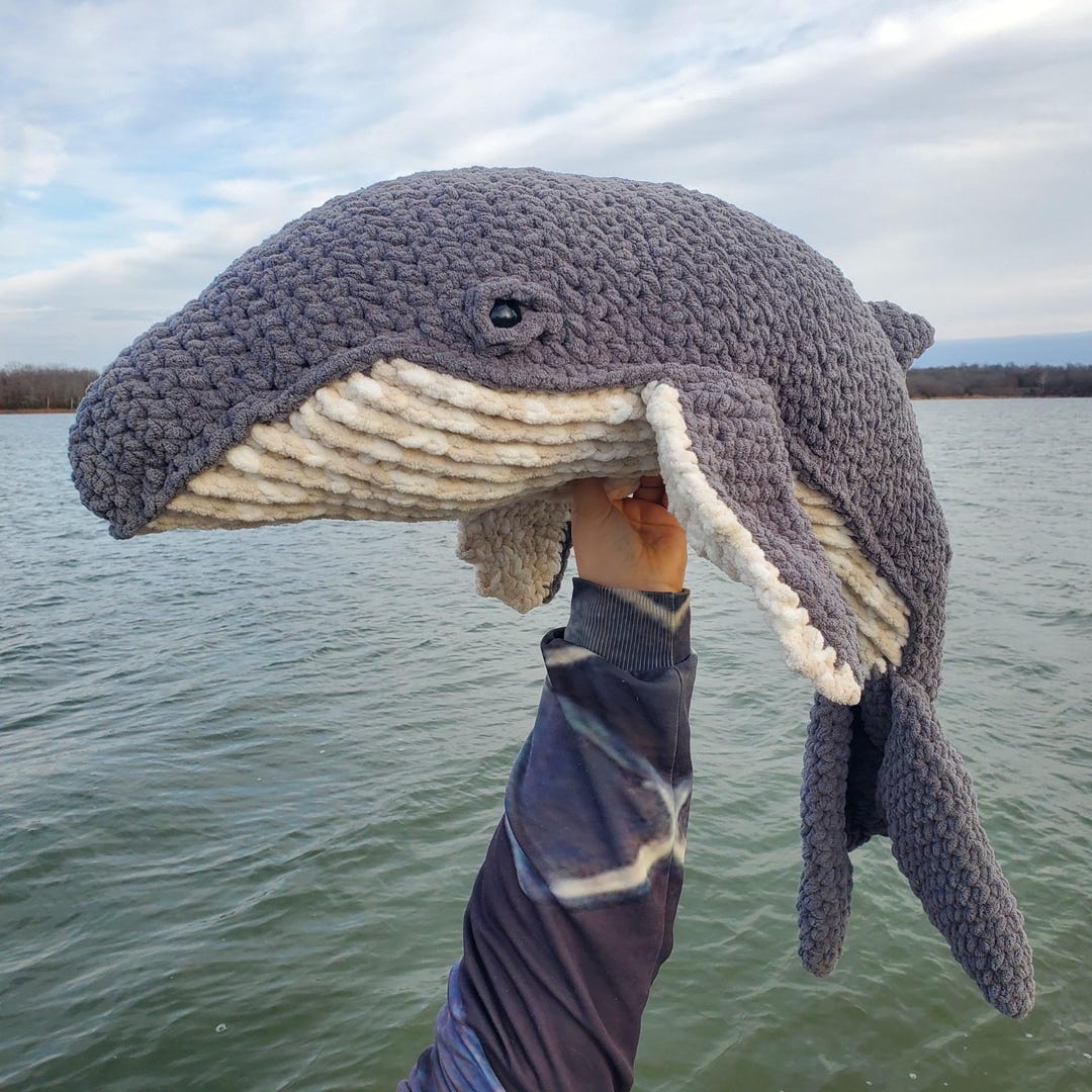 Humpback Whale Crochet Amigurumi - Oversized Jumbo Stuffed Plush - Etsy