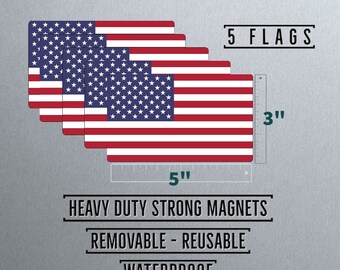5 Usa Flag Car Magnet, American Flag Car Magnet - Etsy