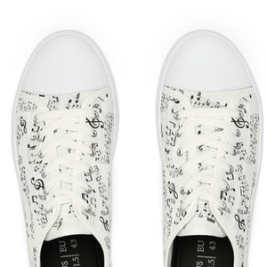Music Notes Shoes, Music Sneakers, Piano Lover Gift, Musician Shoes ...