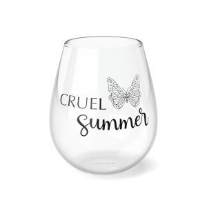 Cruel Summer, Taylor Wine Glass Set of 4, Eras Wine Glass, Swifty Fan ...
