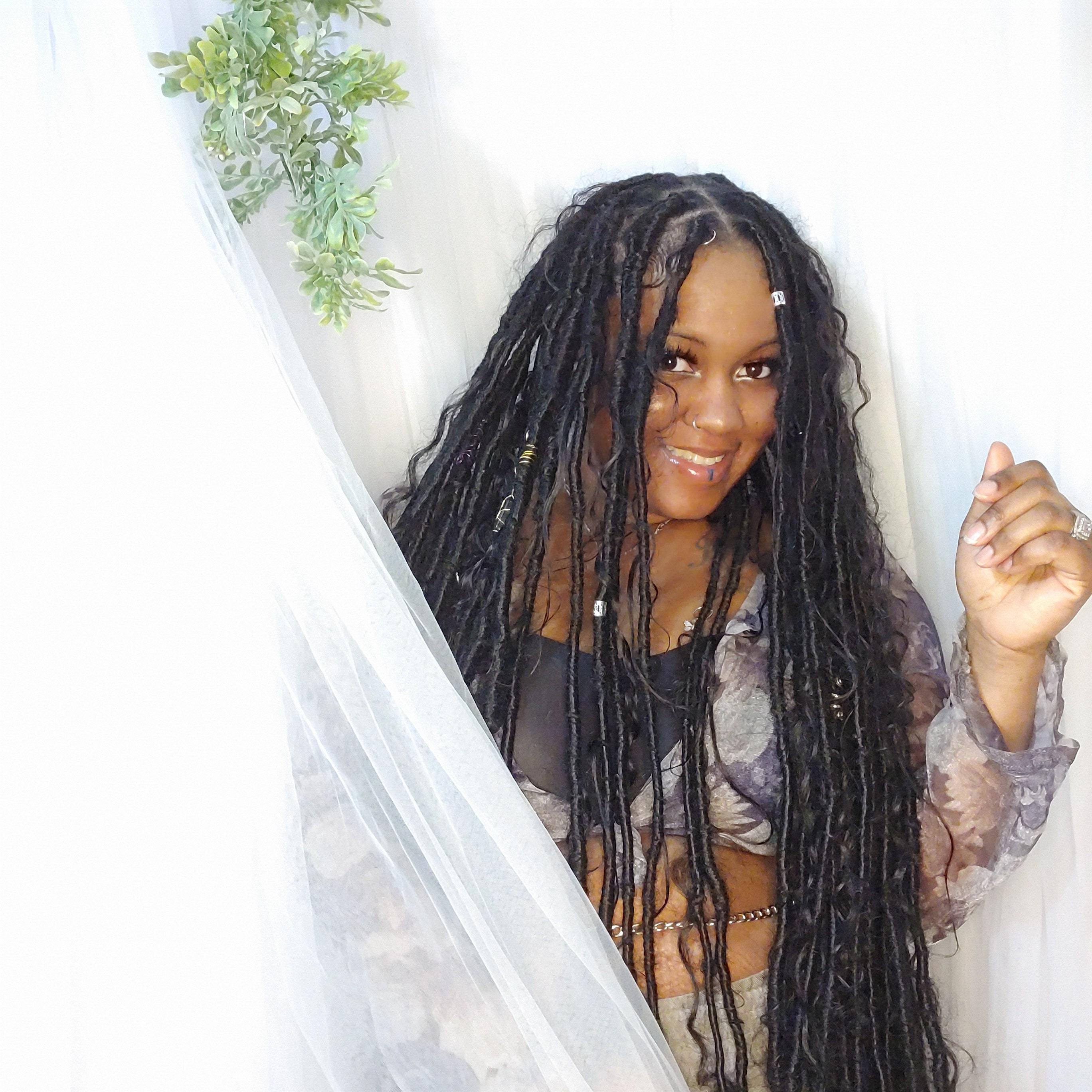 Handmade Lisa Bonet Human Hair Locs ,curly Pieces, 80 Locs per Bundle ...