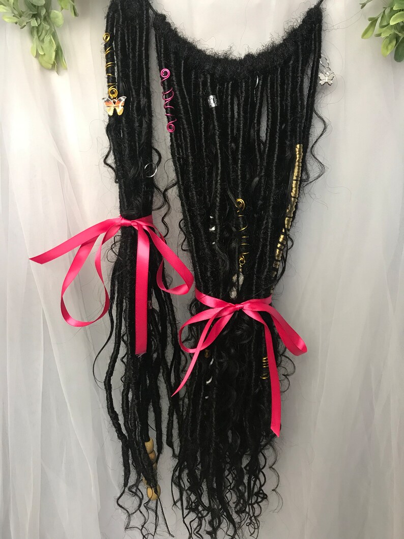 Handmade Lisa Bonet Human Hair Locs ,curly Pieces, 80 Locs per Bundle ...