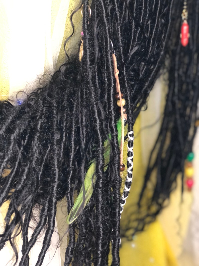 Handmade Lisa Bonet Human Hair Locs ,curly Pieces, 80 Locs per Bundle ...