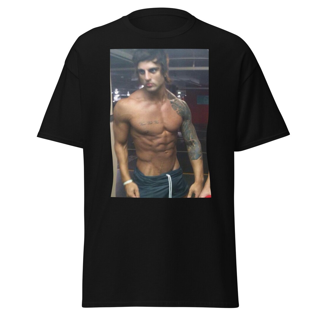 Zyzz Posing Aesthetic Funny Shirt Men's Unisex Bodybuilding ...