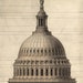 US Capitol Hill Digital Art Printable Watercolor Print Drawing Ink 19th ...