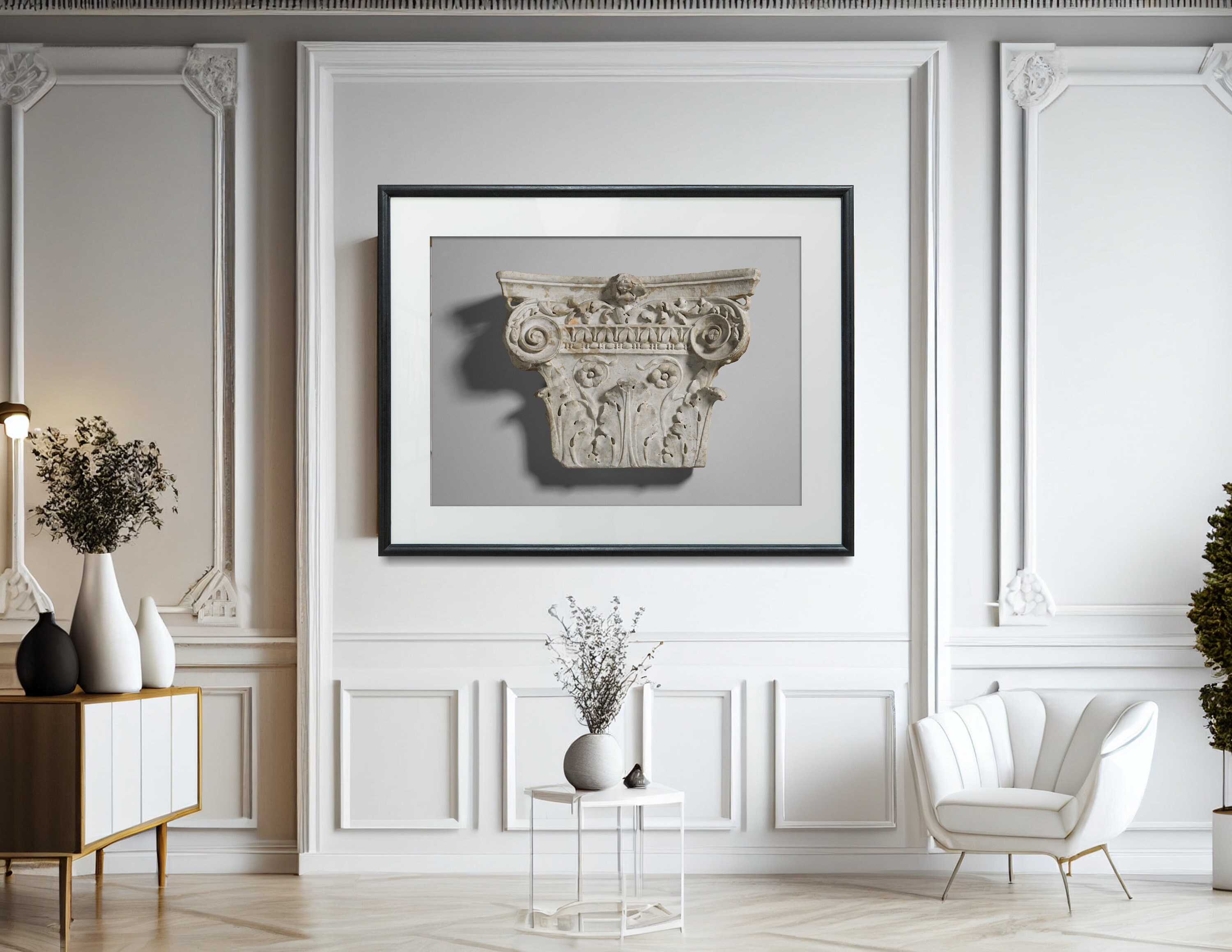 Marble Pilaster Capital | Corinthian | Roman | Architecture | Column ...