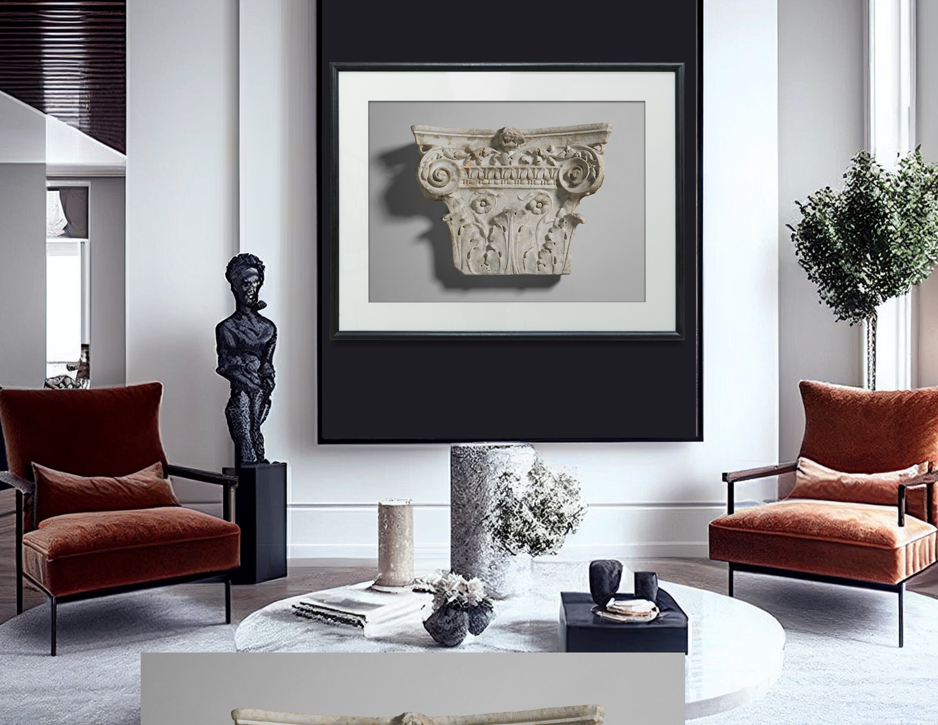 Marble Pilaster Capital | Corinthian | Roman | Architecture | Column ...