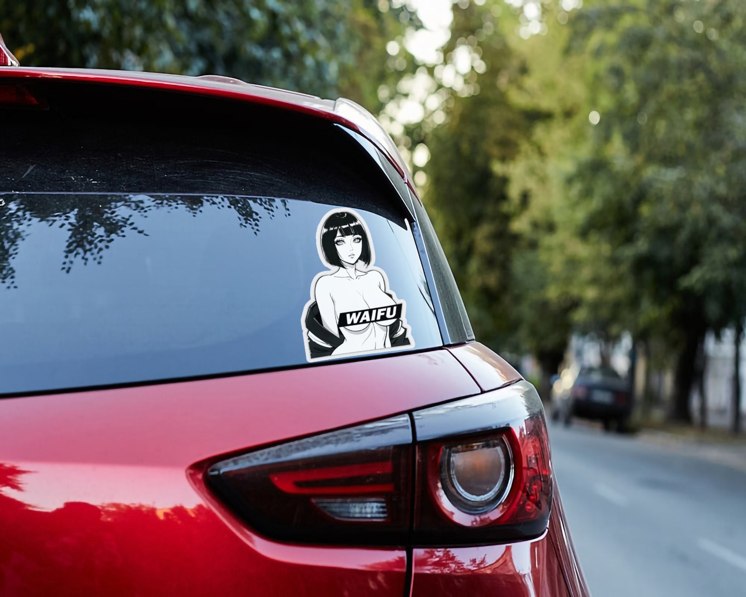 Waifu Anime Girl Sticker Anime Waifu Car Sticker Waifu Sticker Waifu