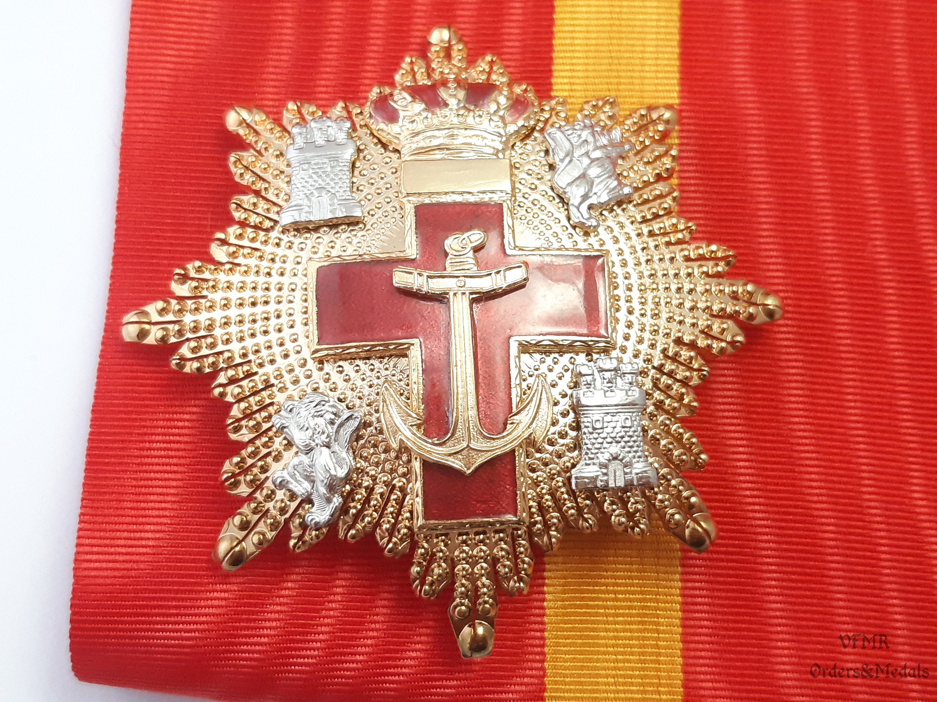Espagne - Grand-croix de l'ordre du Mérite naval (division rouge ...