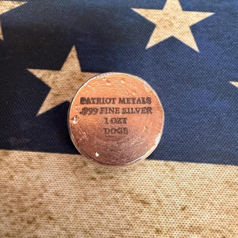 Crypto .999 Fine Silver Buttons - DOGE - Etsy