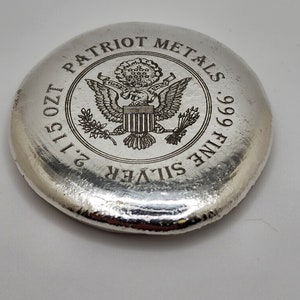 Hand Poured United States Seal Silver Round - Etsy