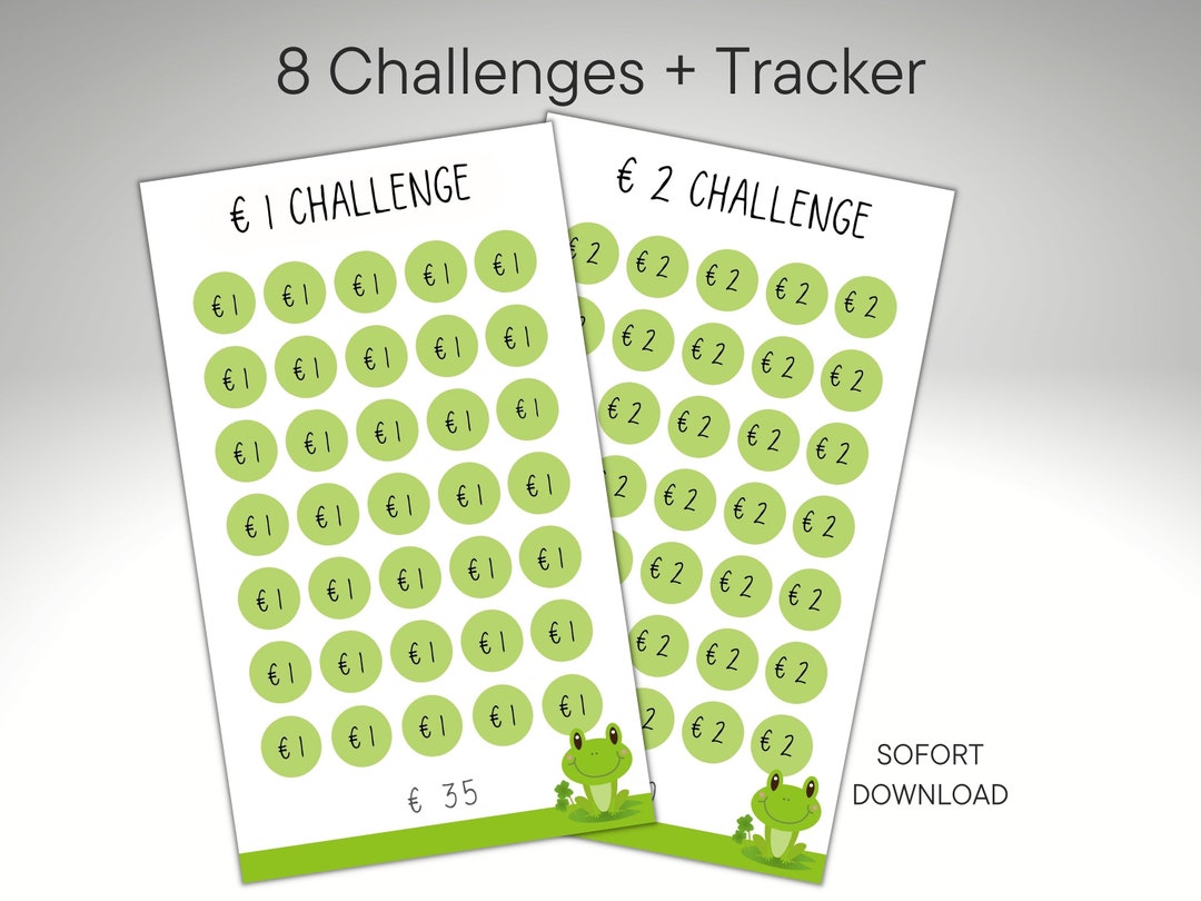 8 Savings Challenges in a Set + Tracker for A6 Budget Binder - Funny ...