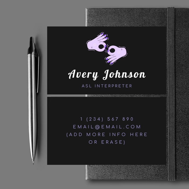 Sign Language Card - Etsy