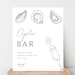 Digital Oyster Bar Sign DIY White Black Oyster Bar Poster Oysters ...