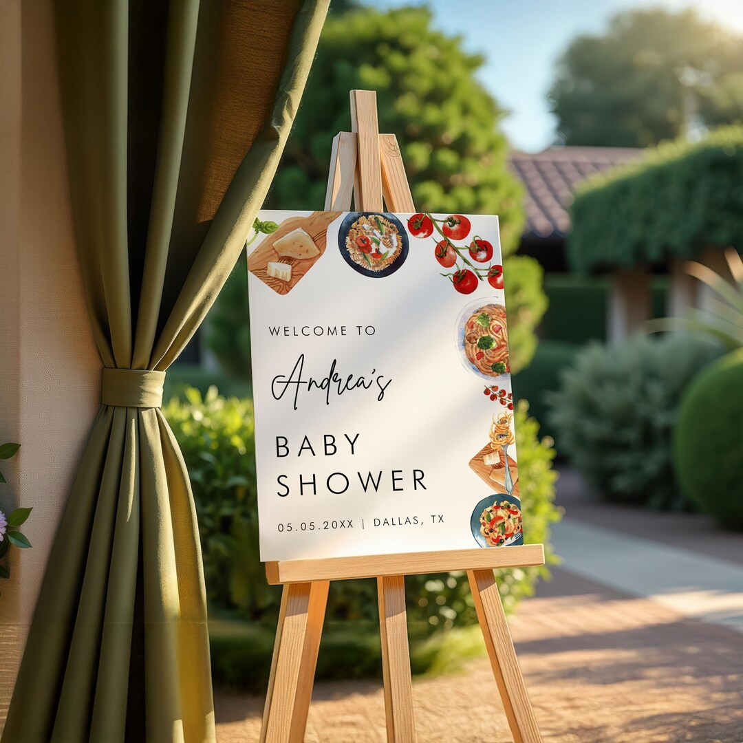 That's Amore Baby Shower Sign: Italian Pasta Theme (digital Download ...