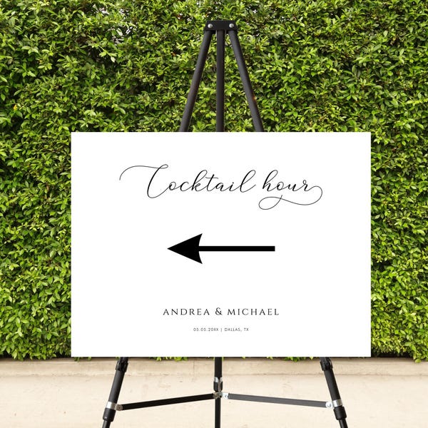 Cocktail Hour Sign - Etsy