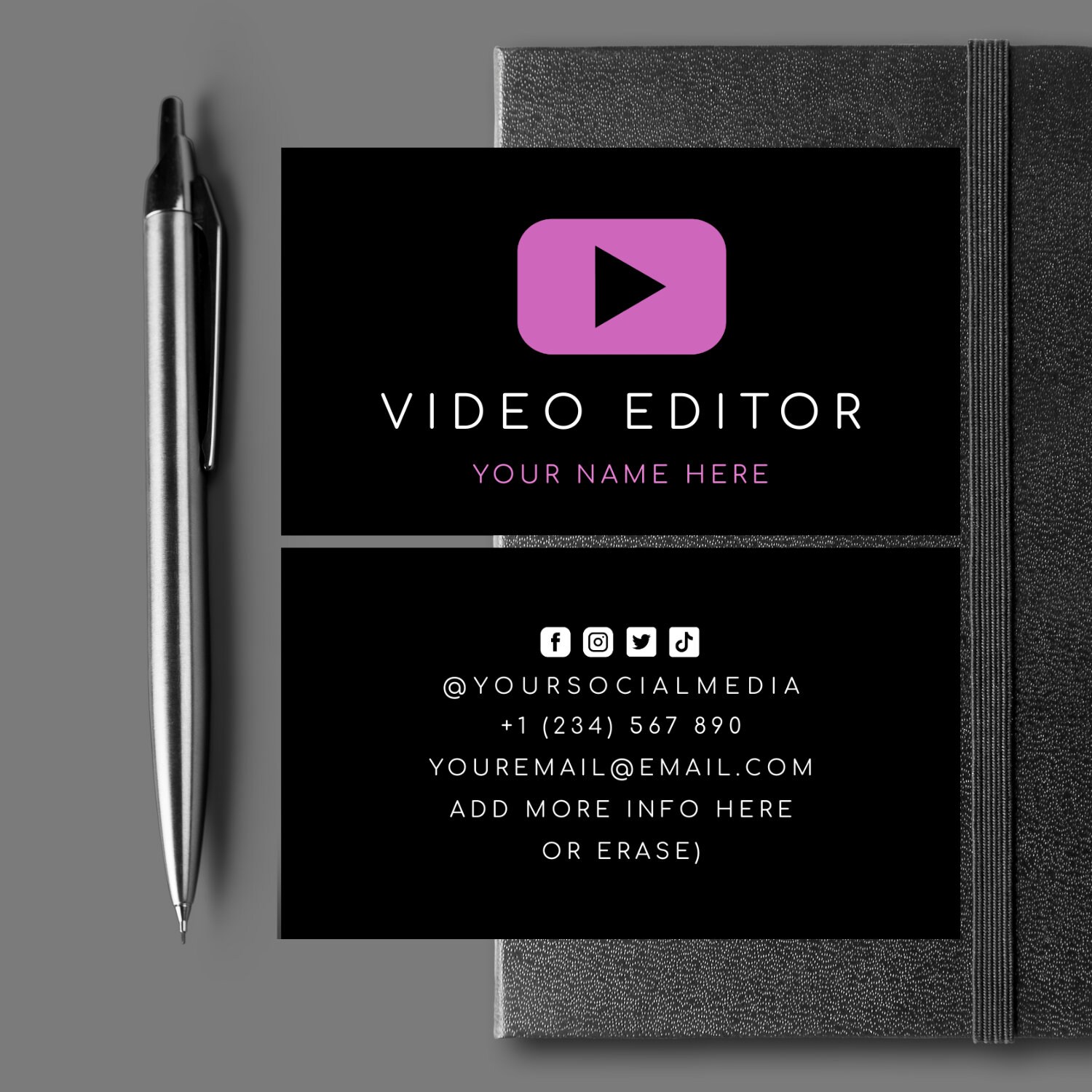 Video Editor Business Card