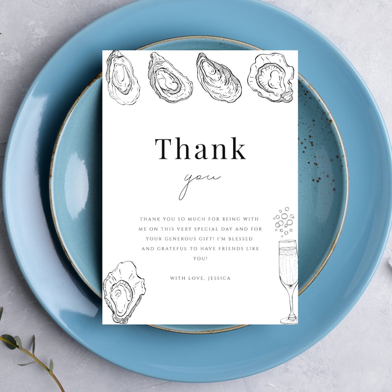 Thank You Oyster Cards - Etsy