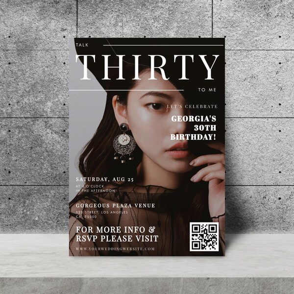 Magazine Invitation - Etsy