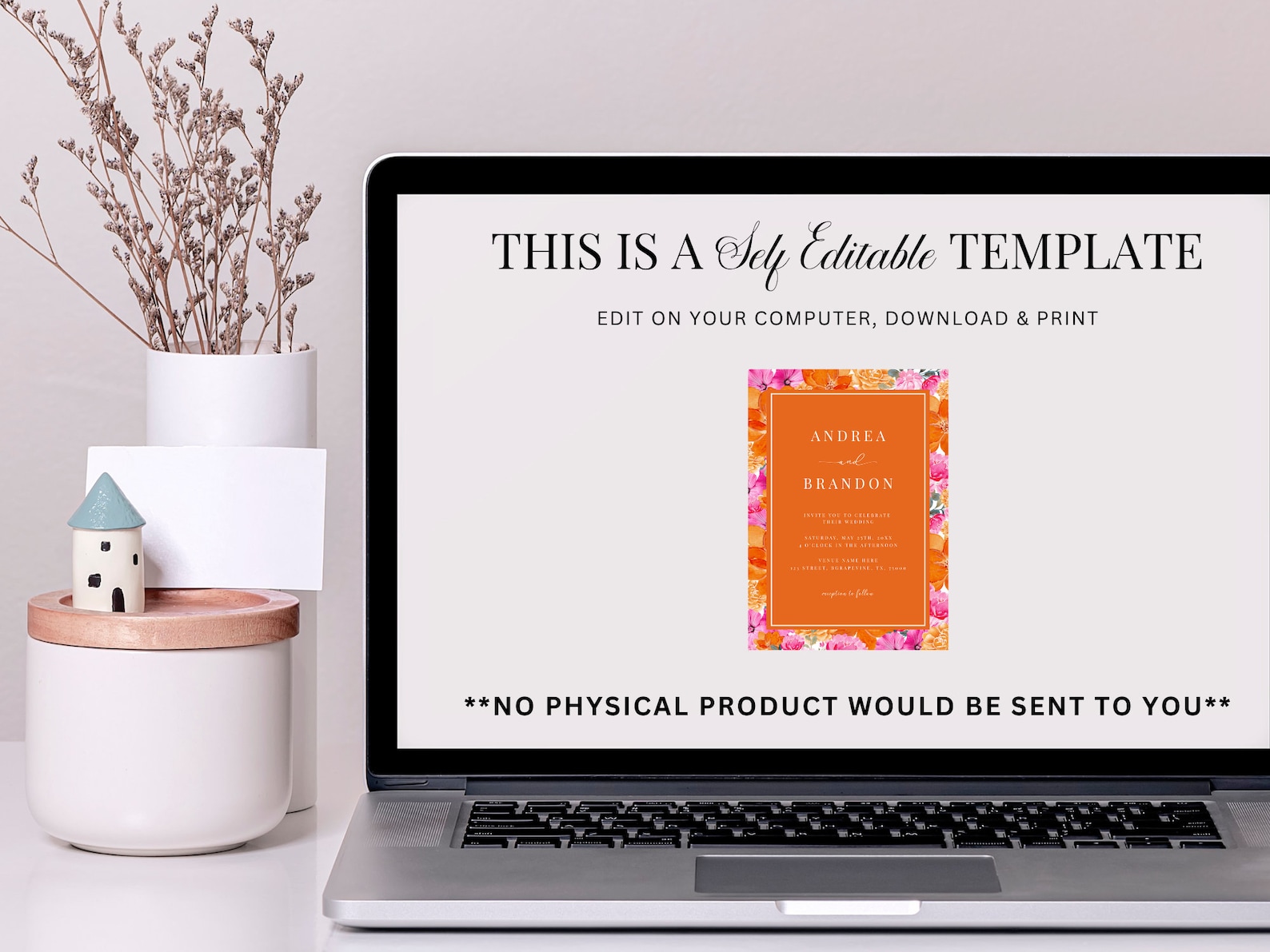 Bright Pink Orange Watercolor Floral Vibrant Fresh Spring - Etsy