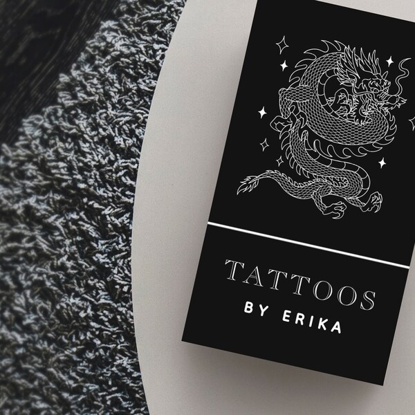 Tattoo Artist Business Cards - Etsy