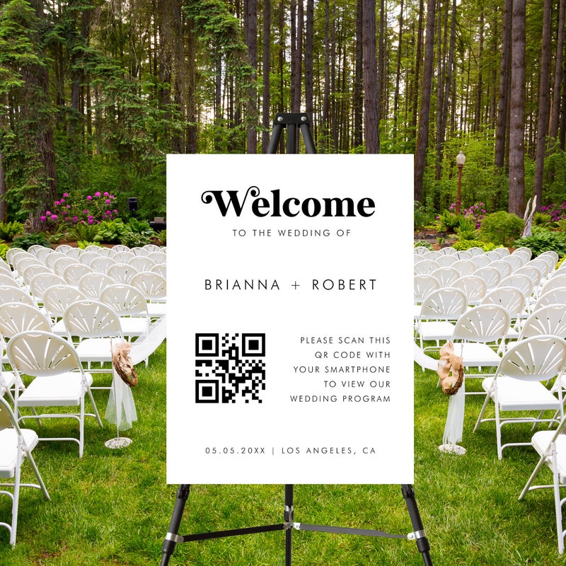 Wedding Program Sign - Etsy