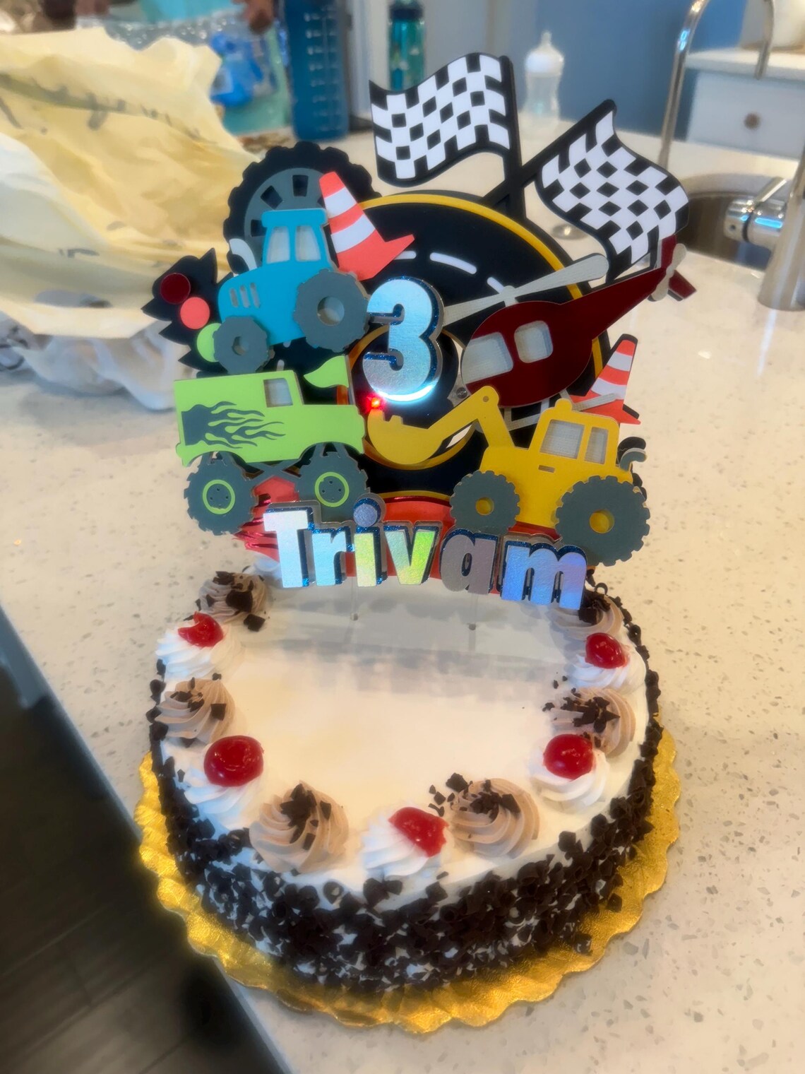 Transportation Cake Topper | Vehicle Birthday Cake Topper - Etsy