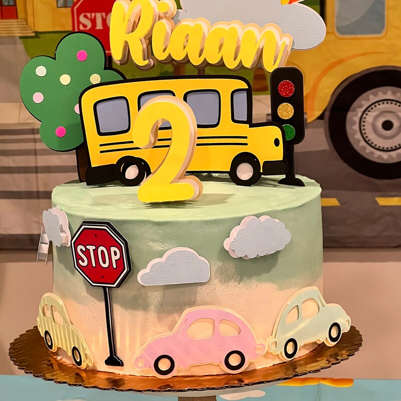 Bus Cake Topper - Etsy