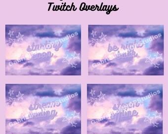 Purple Animated Twitch Follow Subscribe Pop-up Overlay Package - Etsy